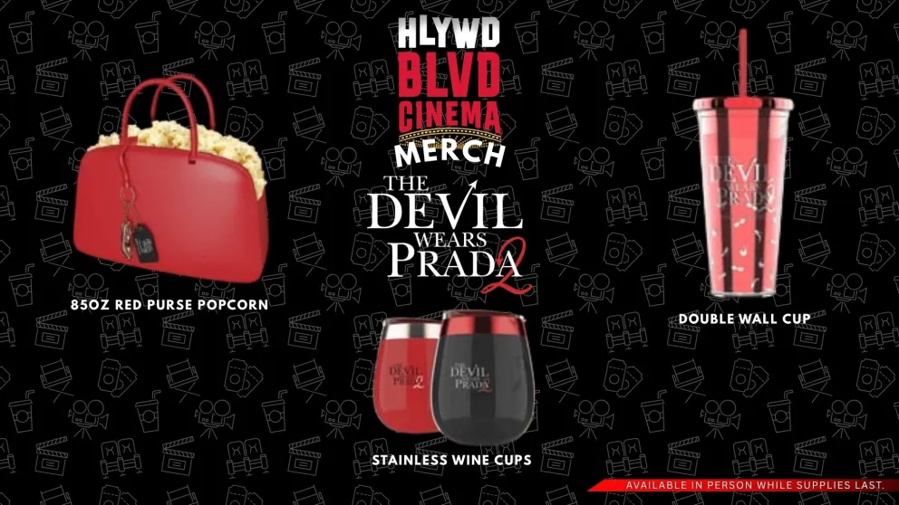 Movie Merch | Hollywood Blvd Cinema - Dinner and a Movie